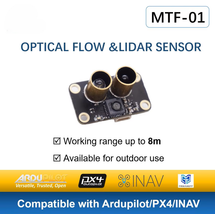 OPTICAL FLOW & LIDAR SENSOR MTF-01 Compatible with Ardupilot/PX4/INAV ...